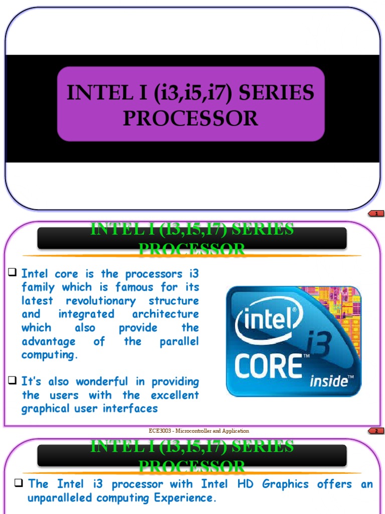 Intel I3 | PDF | Intel | Computer Related Introductions