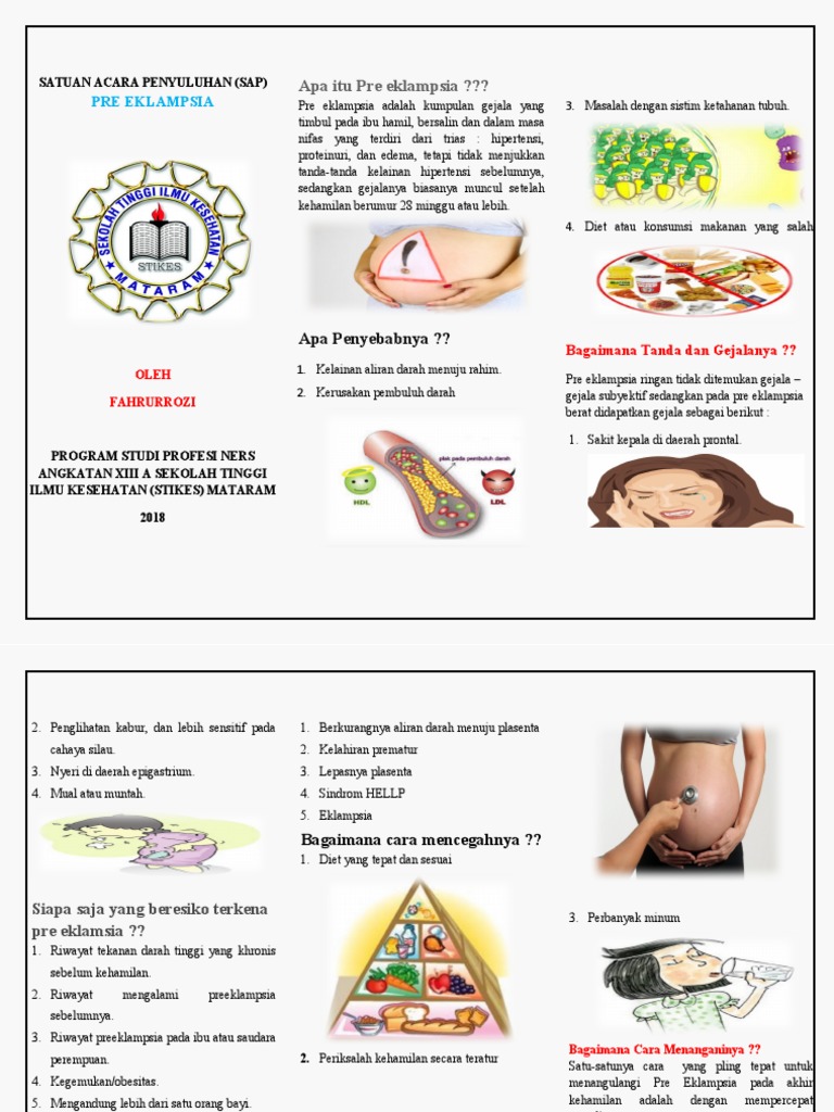 Leflet Pre Eklamsia | PDF