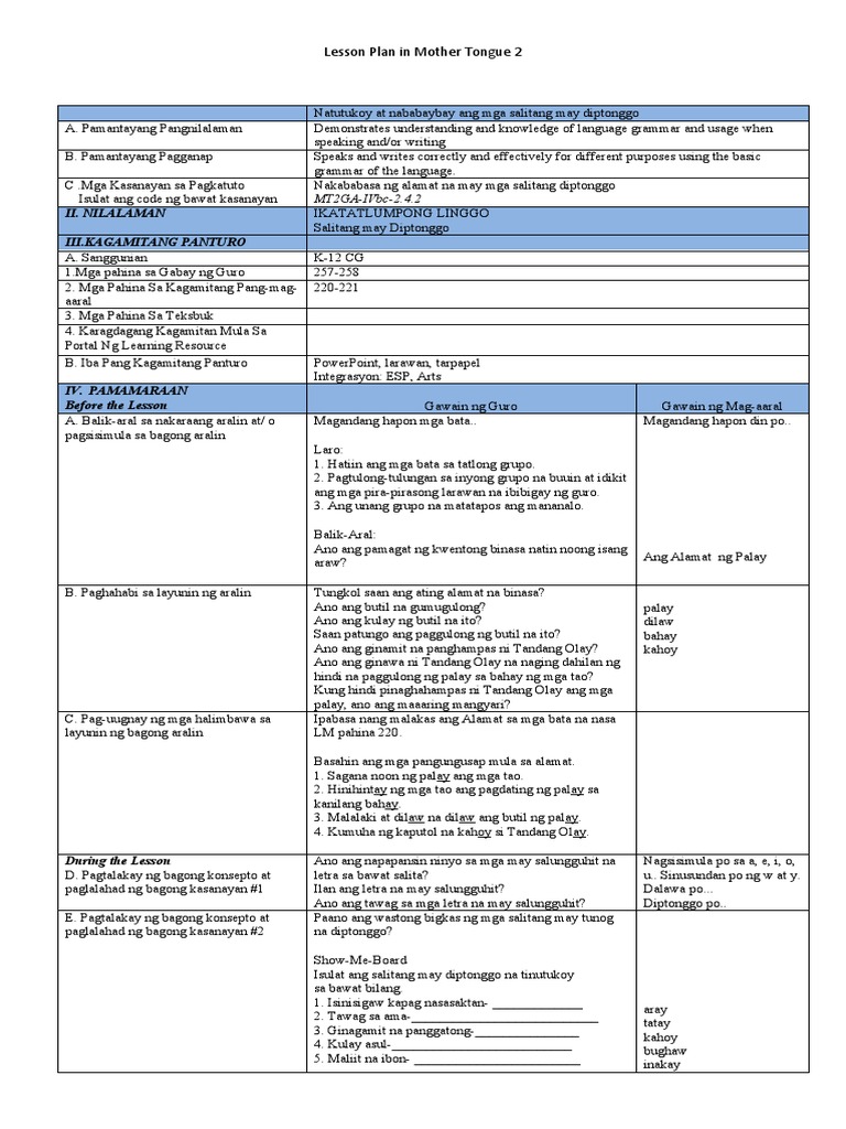 Cot - DLP - MTB 2 | PDF