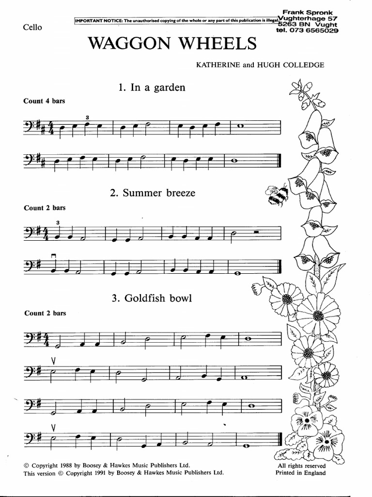 Cello - Waggon Wheels | PDF