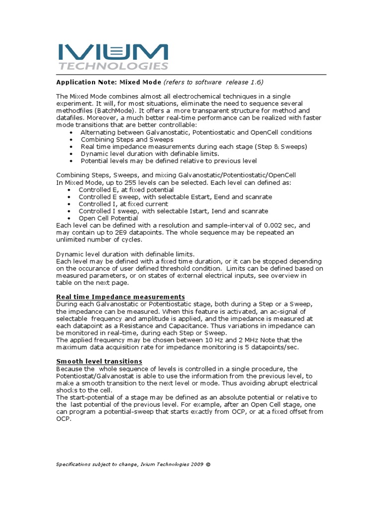 Application Note Mixed Mode | PDF | Electrical Impedance | Real Time Computing