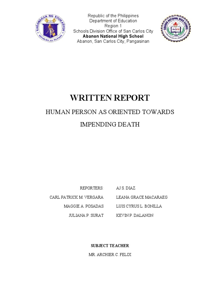 Written Report | PDF | Suffering | Happiness