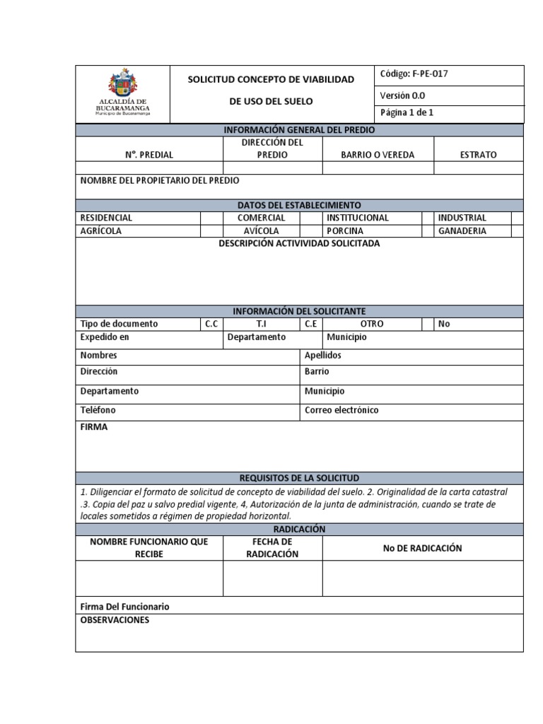 Información General Del Predio | PDF