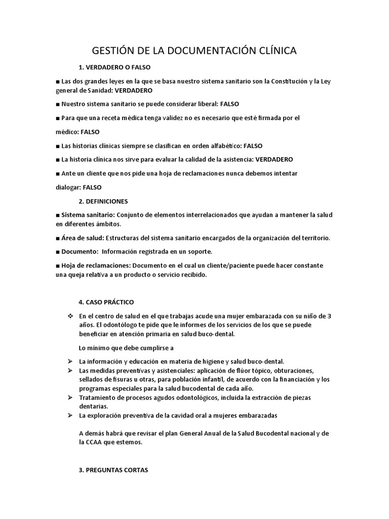 Gestión de La Documentación Clínica | PDF | Historial médico | Hospital