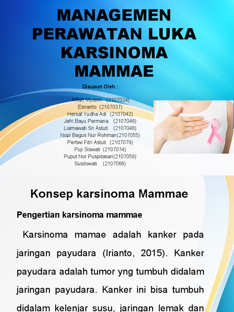 Managemen Perawatan Luka Karsinoma Mammae Ppt-1 | PDF