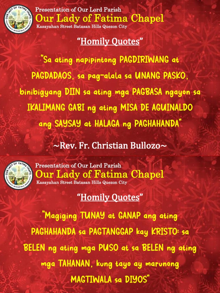 5th Homily | PDF