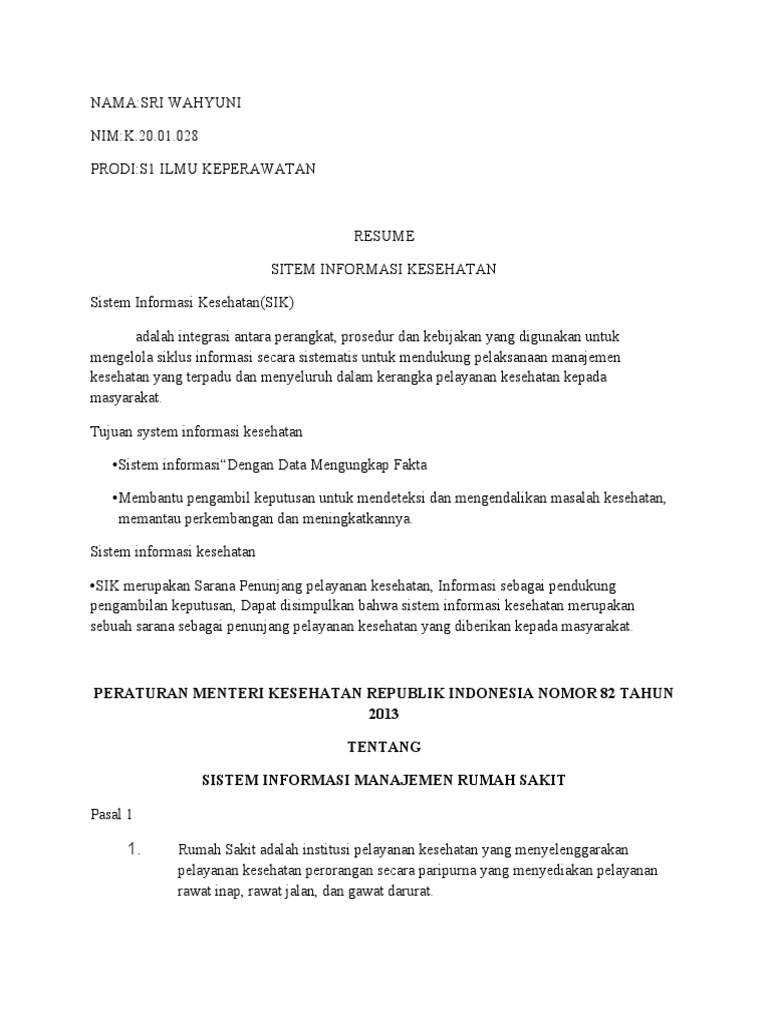 Sri Wahyuni Sik Resume | PDF