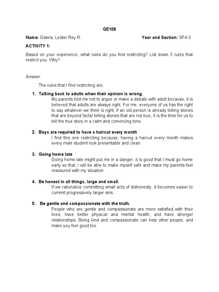 Gatela, Lester Rey R. ACTIVITY 1 | PDF