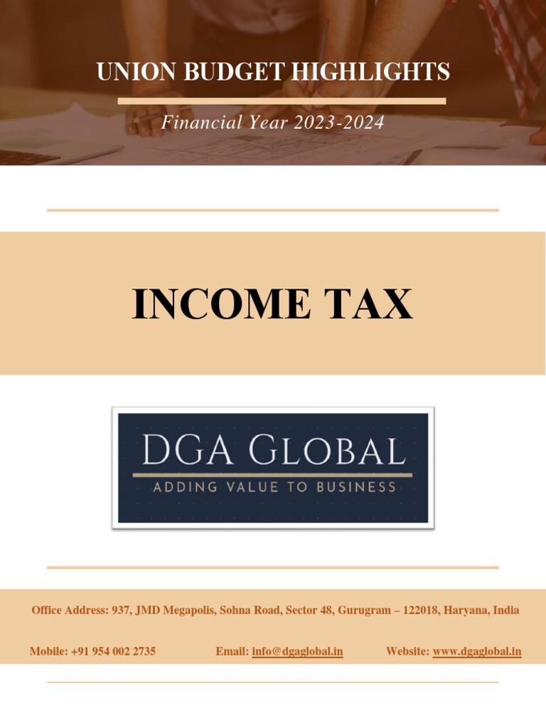 DGA Global - Union Budget Analysis - Income Tax | PDF | Capital Gains Tax | Taxes