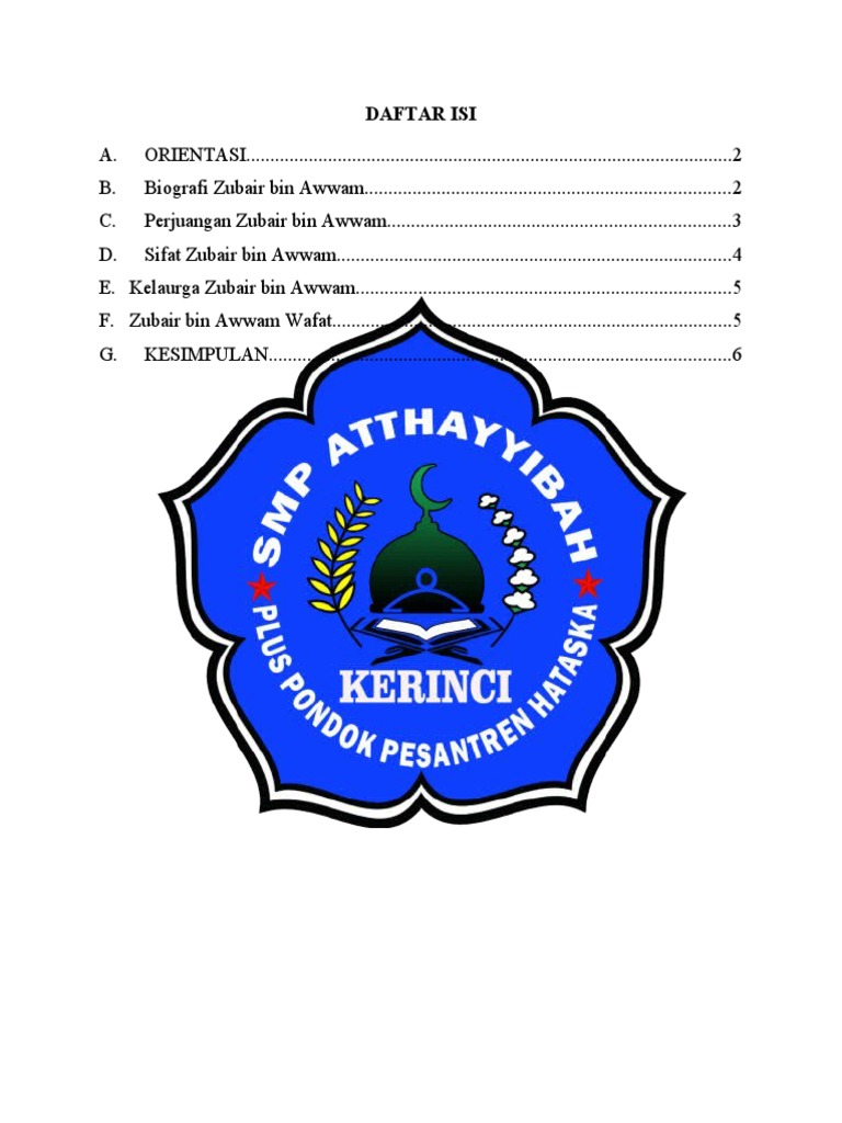 Biografi Zubair | PDF