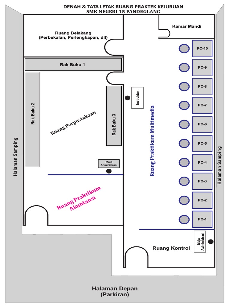 Denah & Tata Letak Ruang Praktek Kejuruan - OKE | PDF