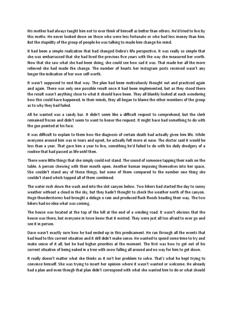 Mother's Lesson | PDF | Self-Improvement