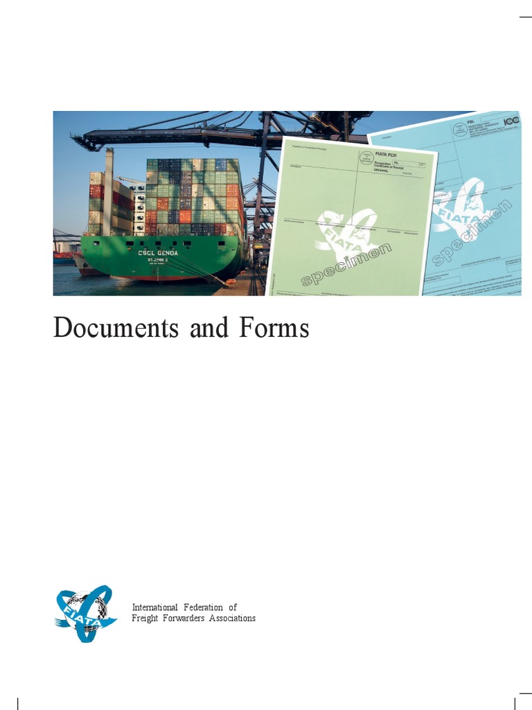 FIATA Documents and Forms | PDF | Legal Liability | Bill Of Lading