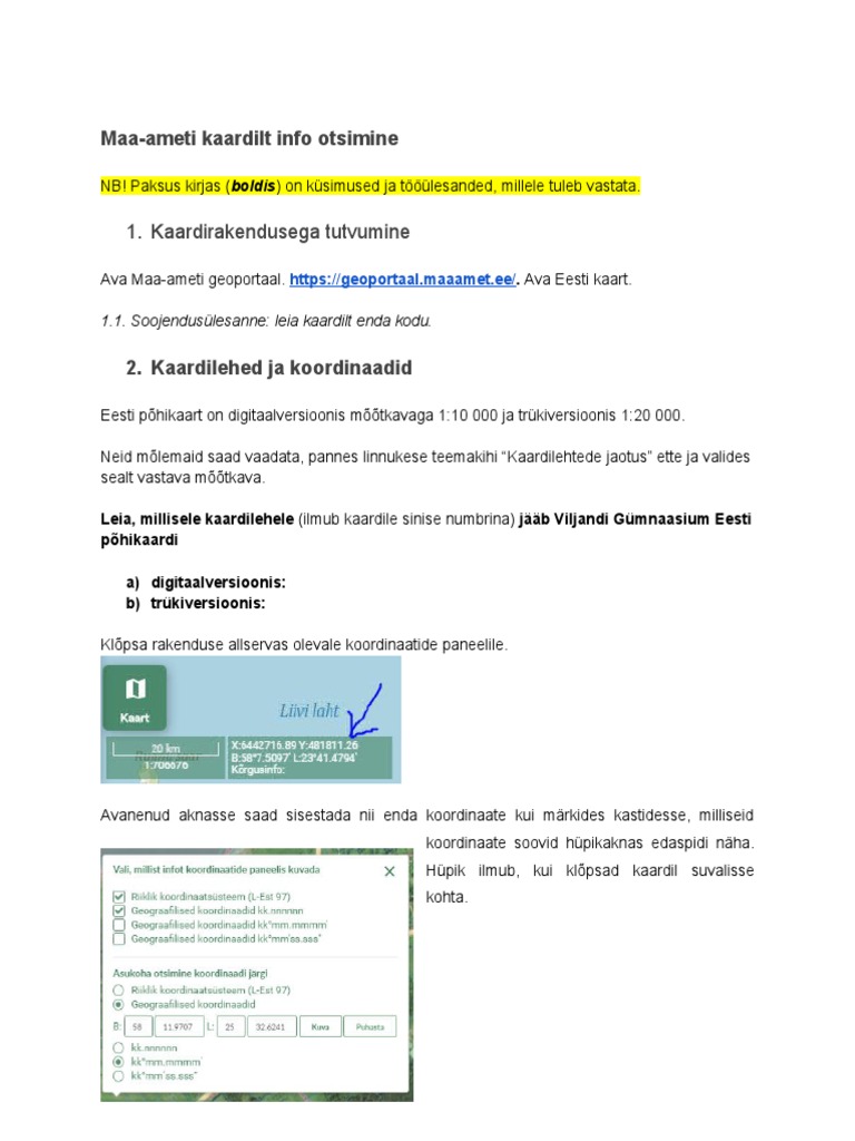 Maa-Ameti Praks 21 22 | PDF