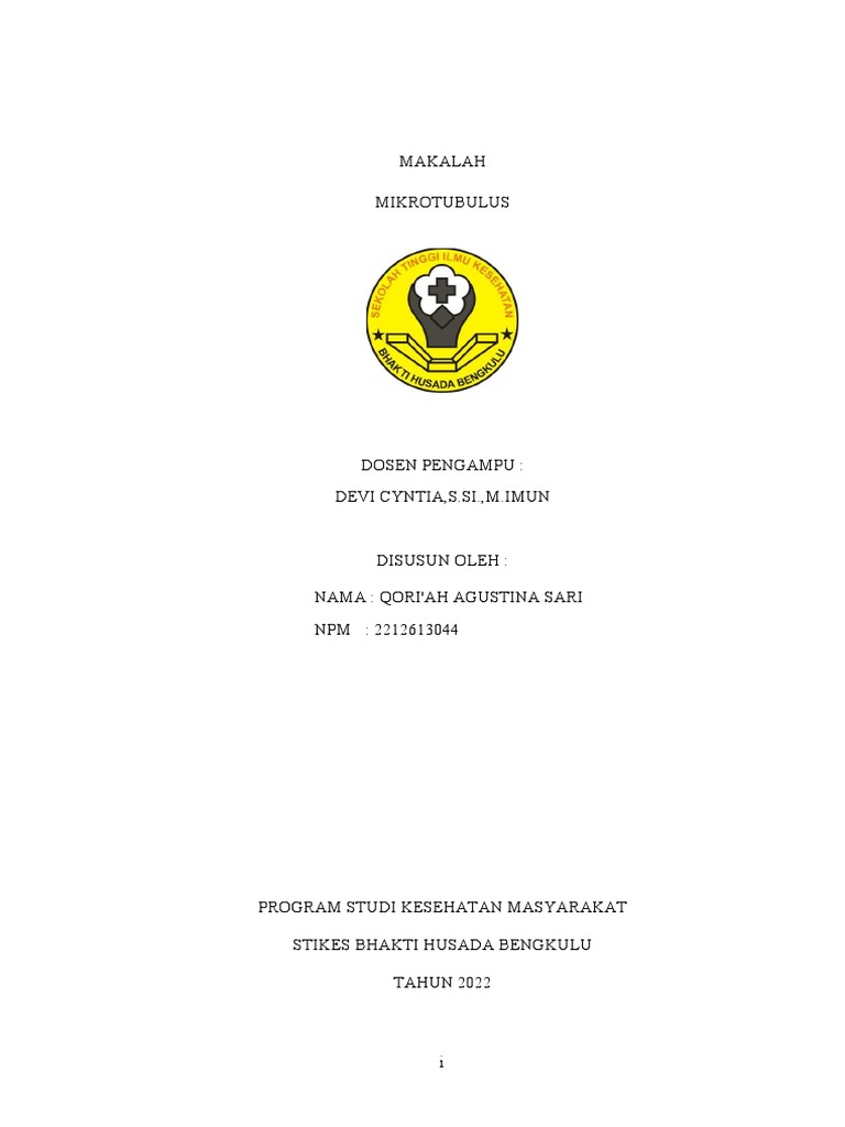 Fungsi dan Struktur Mikrotubulus | PDF