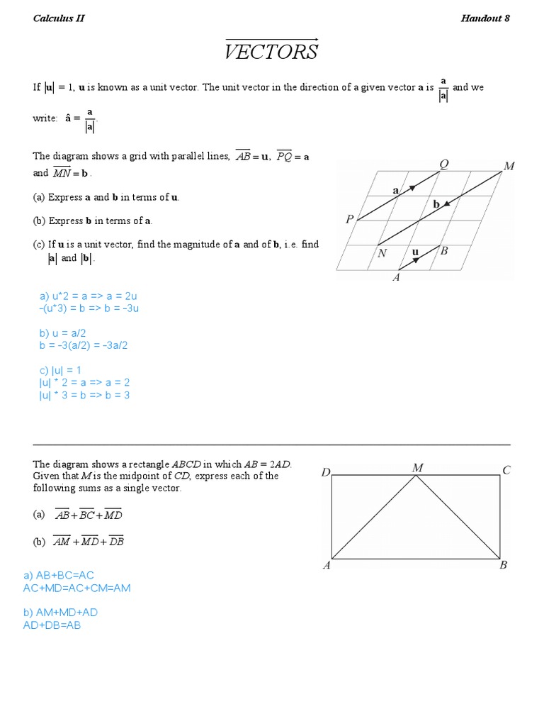 Vectors Intro | PDF | Euclidean Vector | Algebra Vectors Intro | PDF | Euclidean Vector | Algebra