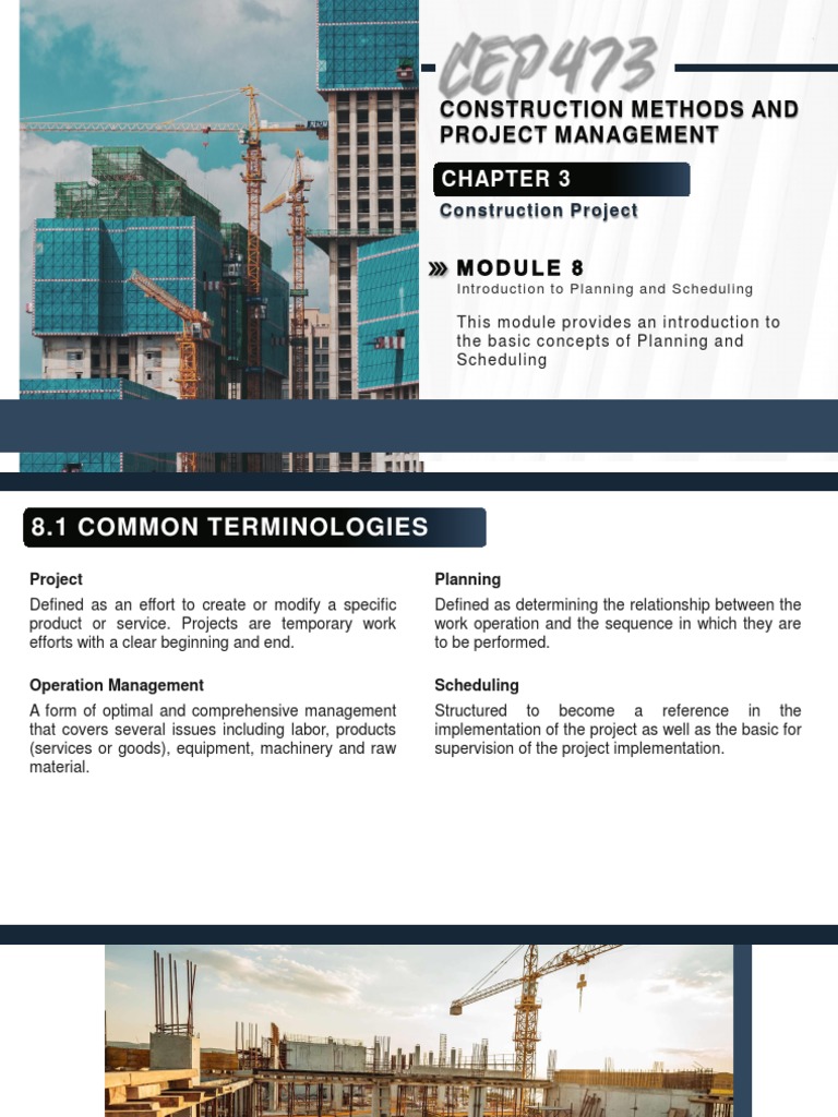 Introduction To Planning and Scheduling | PDF | Cost | Engineering
