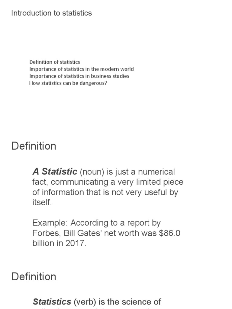 Business Statistics Lecture 01 | PDF | Level Of Measurement | Statistics