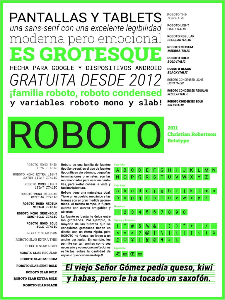 Especimen Tipografico | PDF | Diseño gráfico | Artes Decorativas