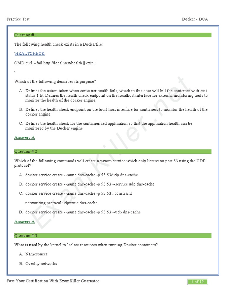 Examkiller DEMO-DCA | PDF | Computing | Computer Architecture