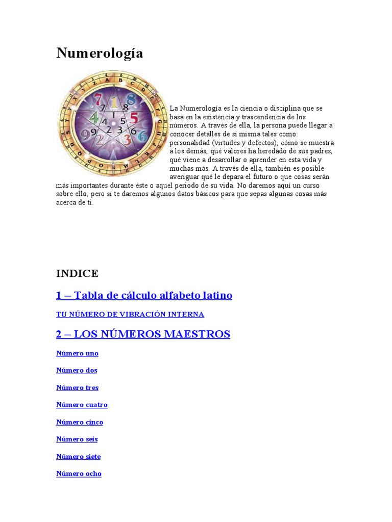 Numerología | PDF | Amor | Karma