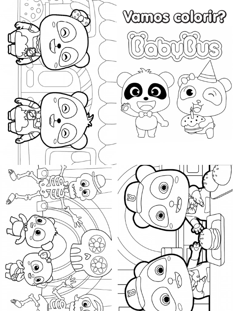 Baby Bus para Colorear | PDF