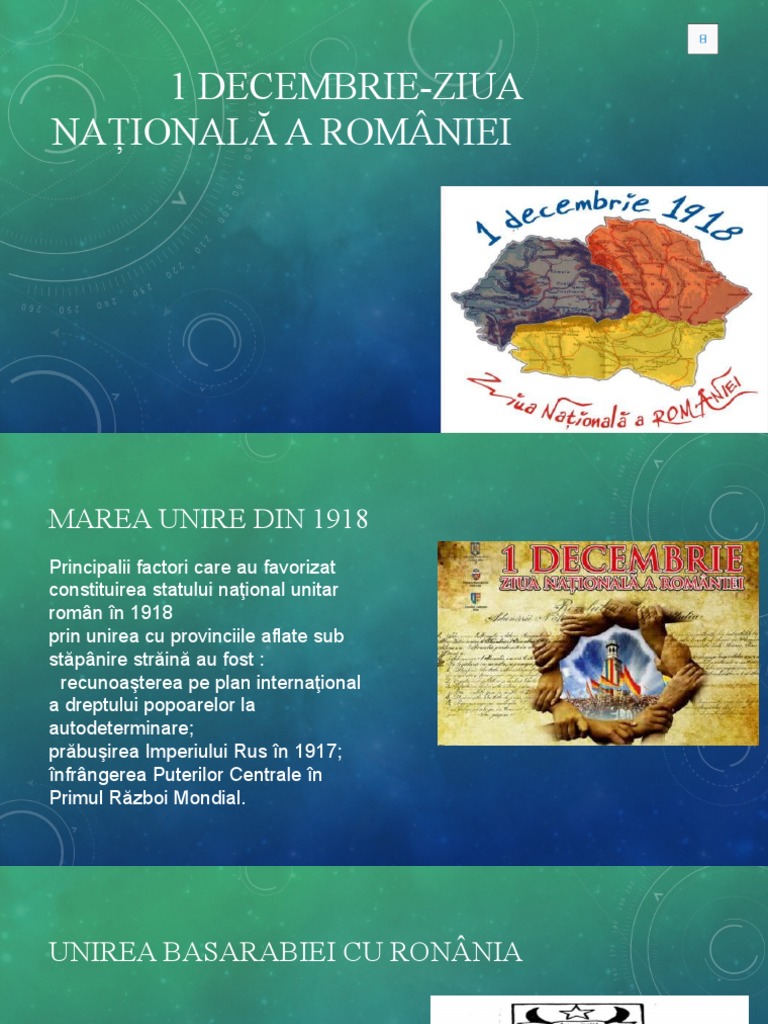 1 Decembrie-Ziua Națională A României | PDF