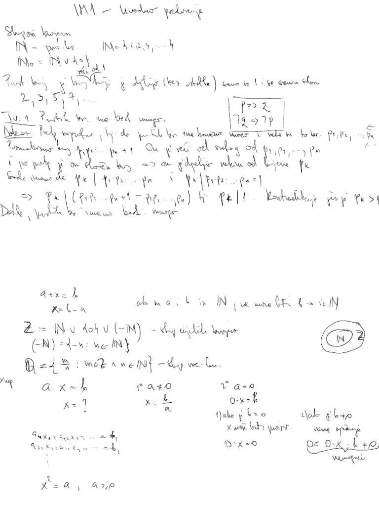 IM1 - Uvodno Predavanje | PDF