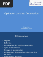 Chapitre II DÃcantation | PDF | Traînée | Vitesse