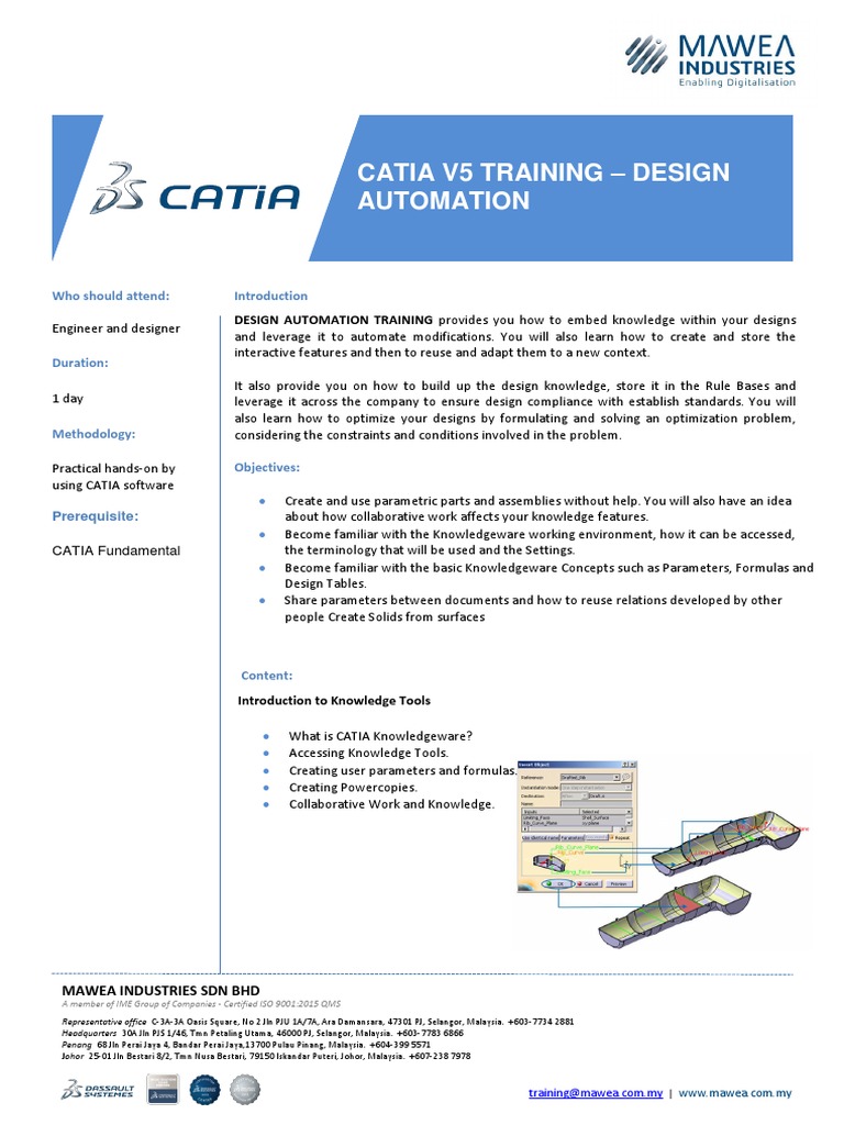 Catia V5 Basic Design Automation | PDF | Computer Science | Systems Engineering
