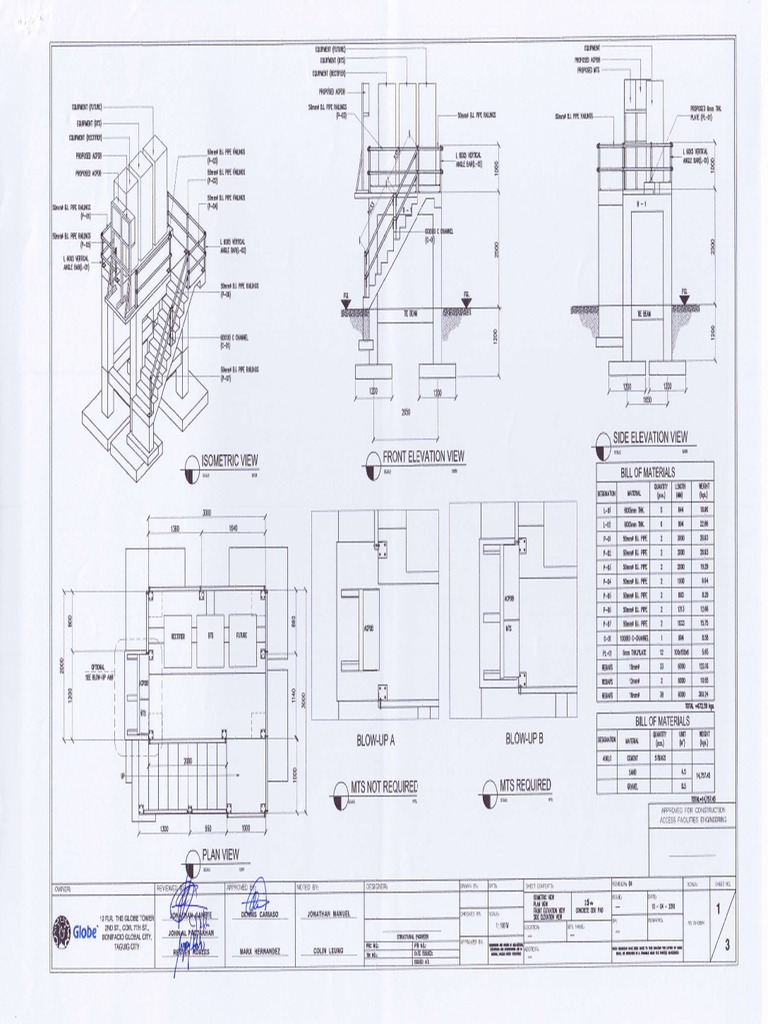2.5m Elevated Concrete ODU Pad (Combined) | PDF