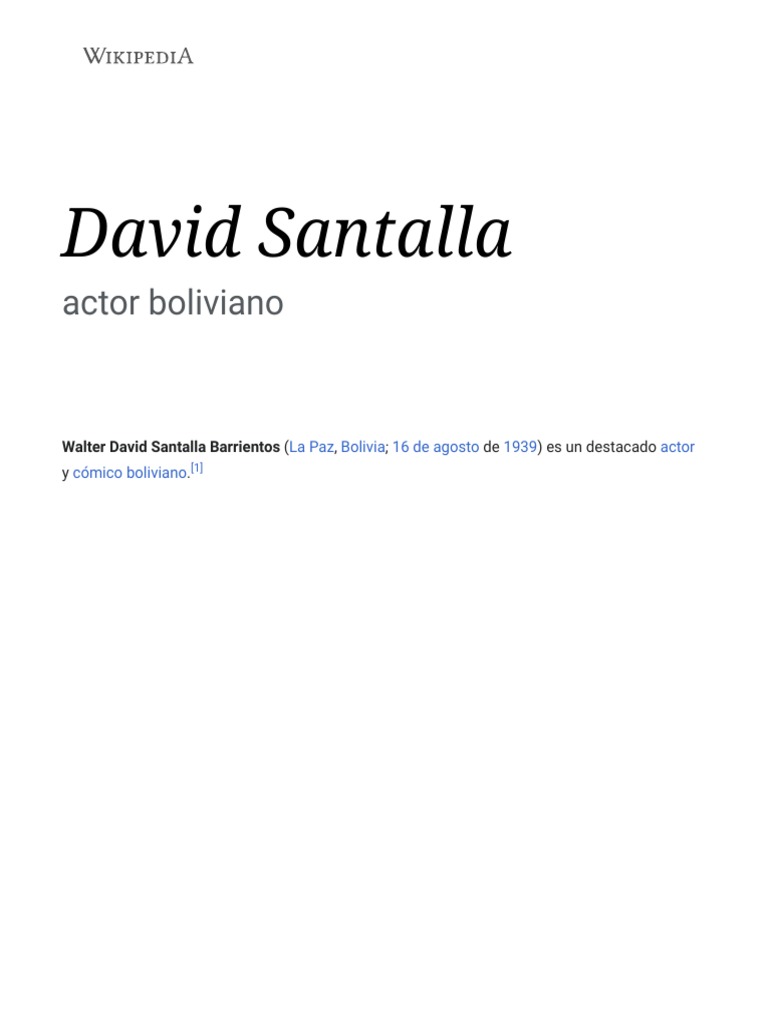 David Santalla - Wikipedia, La Enciclopedia Libre | PDF