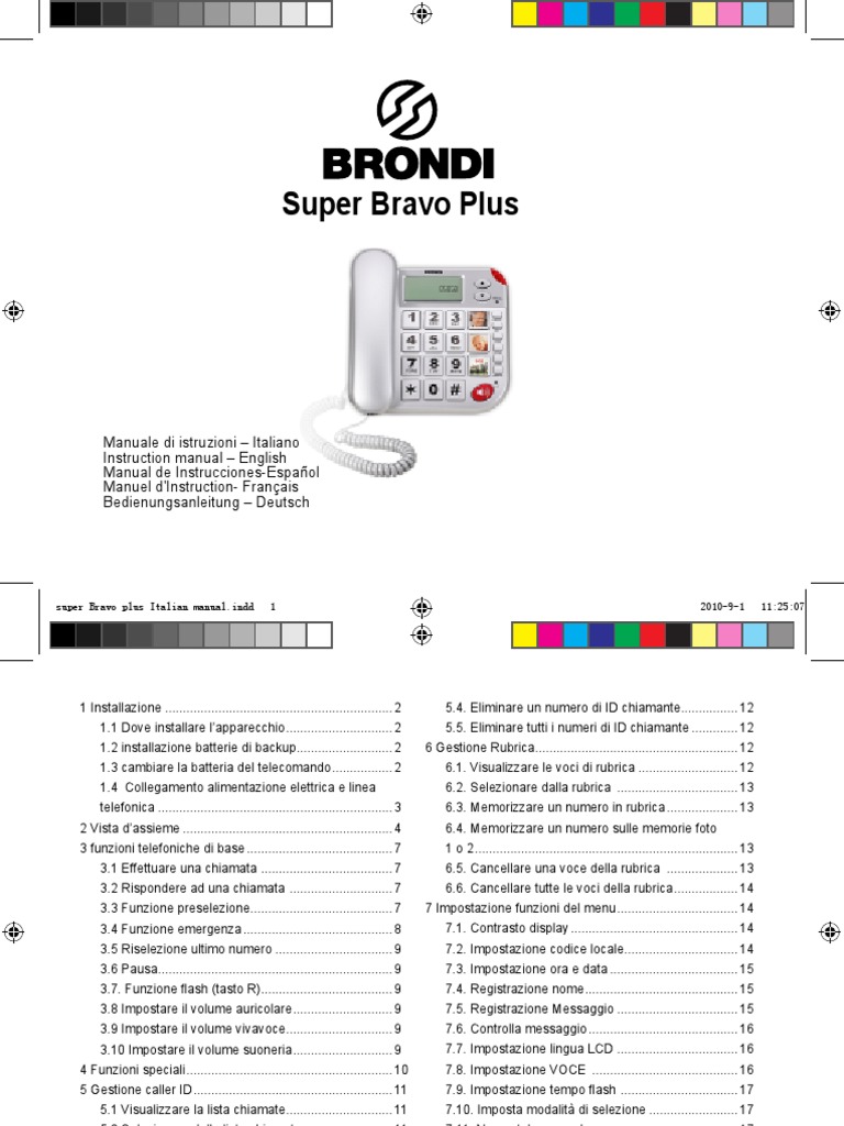 Brondi Super Bravo Plus Phone | PDF