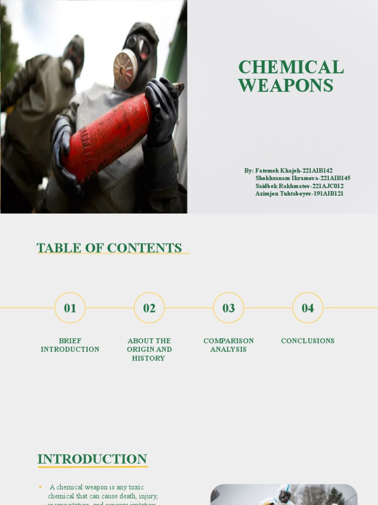 Chemical Weapons Pdf Chemical Warfare Chemical Weapon