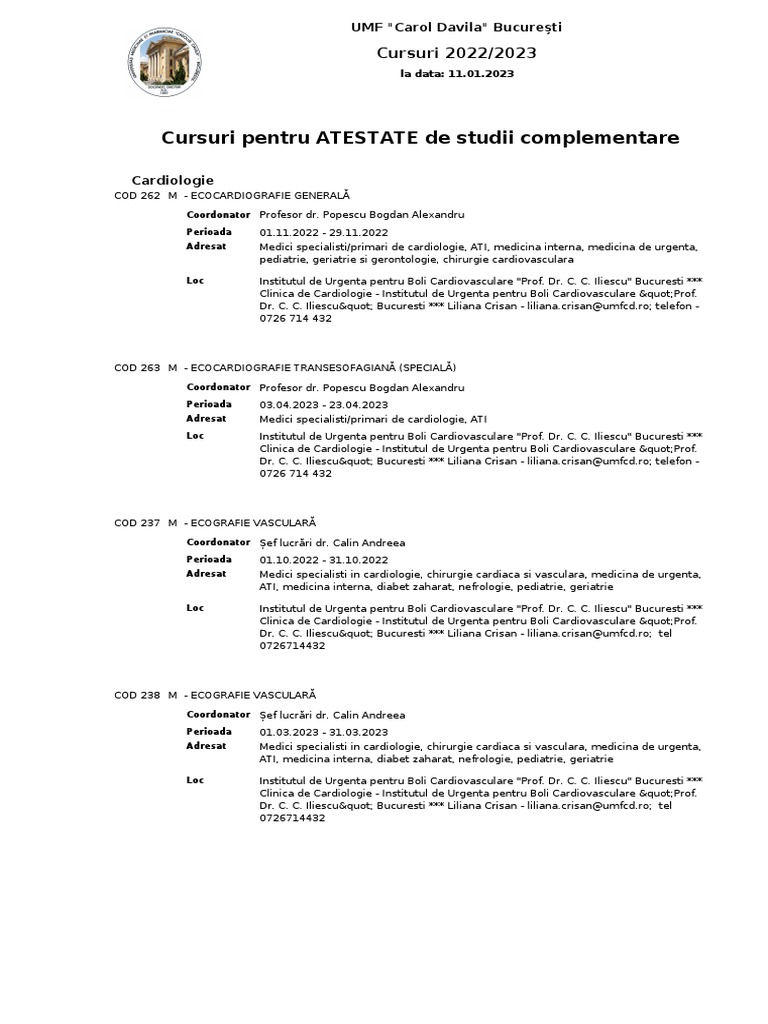 An 2022 2023 Atestat La Data 2023 01 11 | PDF