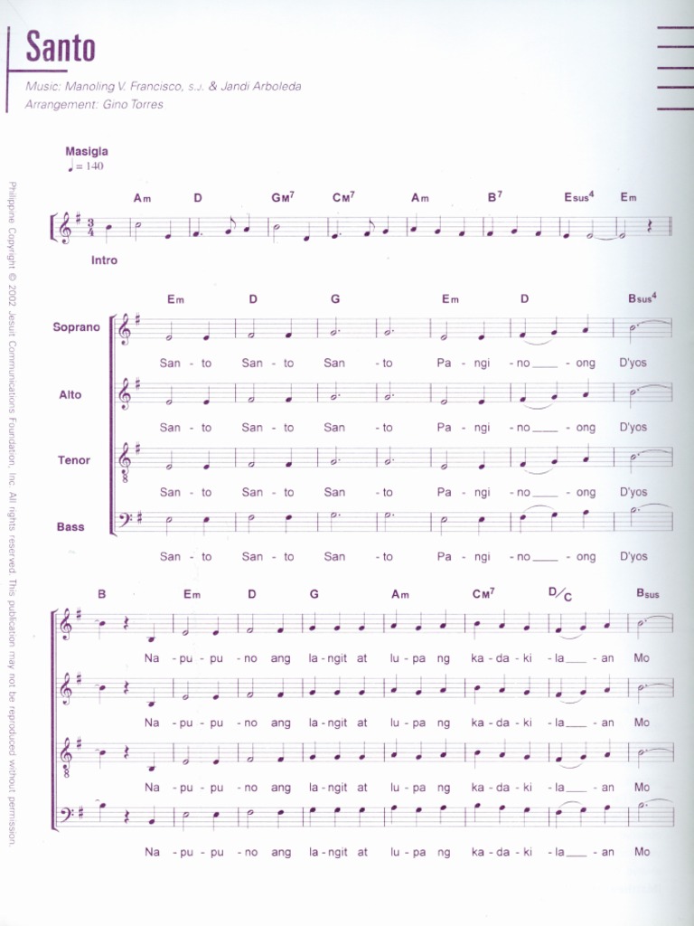 Santo (Tinapay ng Buhay) | PDF