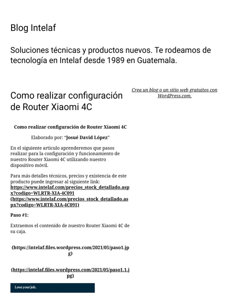 Como Realizar Configuración de Router Xiaomi 4C | PDF | Enrutador (Computación) | Xiaomi