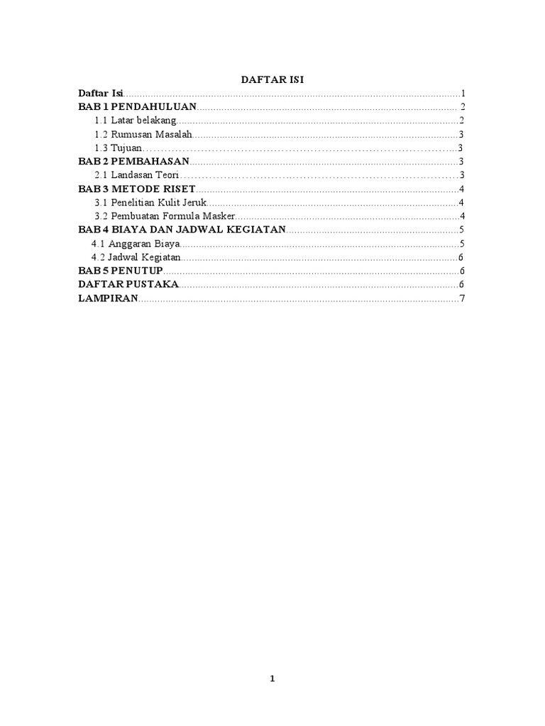 Proposal PKM Kel. 4 Revisi | PDF