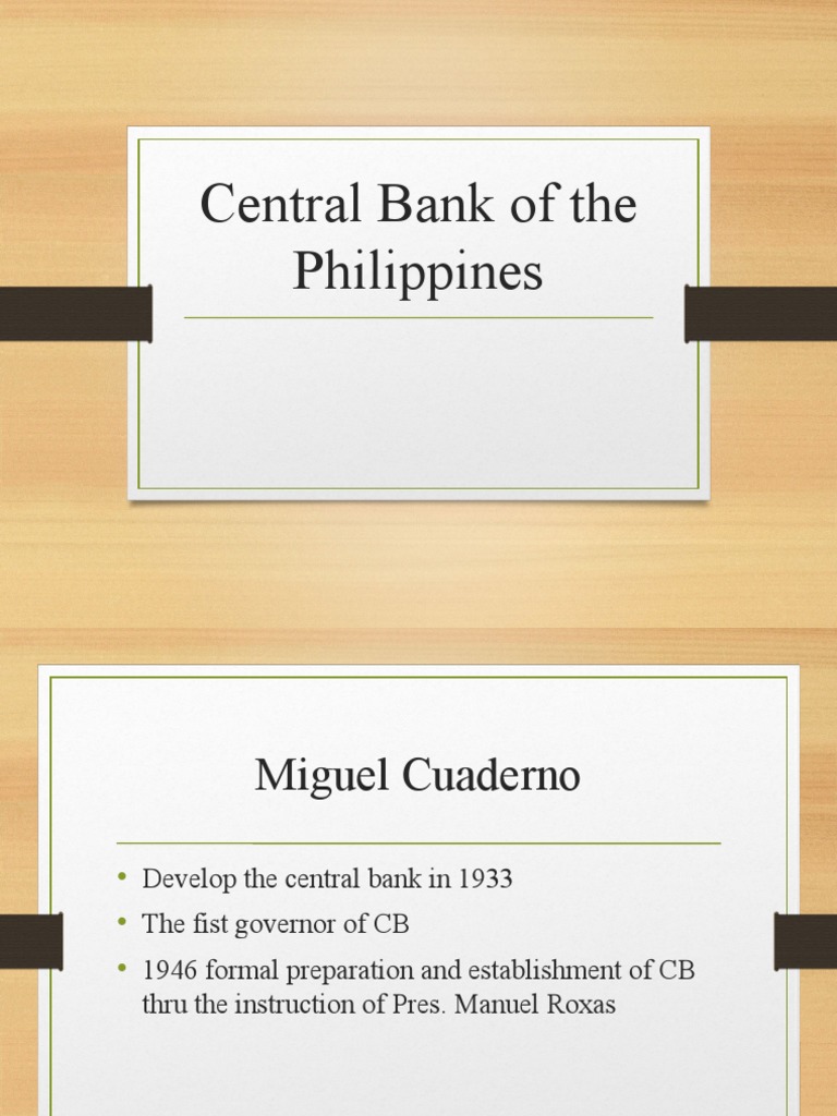 Chapter 2-Central Bank of The Philippines | PDF | Central Banks | Banks