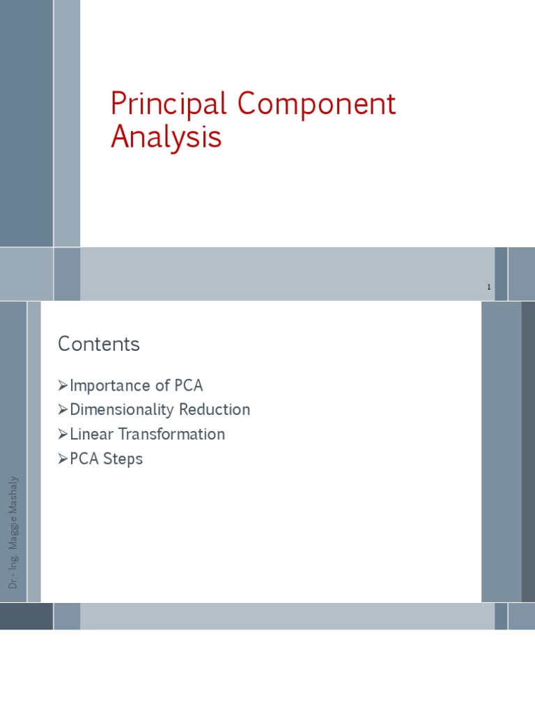 Lecture PCA | PDF | Principal Component Analysis | Eigenvalues And Eigenvectors