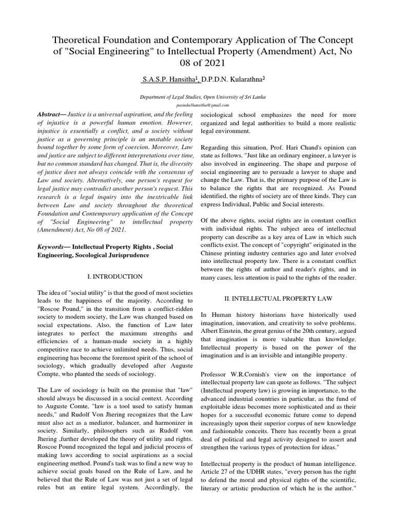 Full Research Paper For KDU | PDF | Intellectual Property | Fair Use