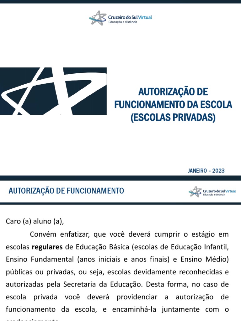 Autorizacao Funcionamento | PDF | Escolas Autorizacao Funcionamento | PDF | Escolas