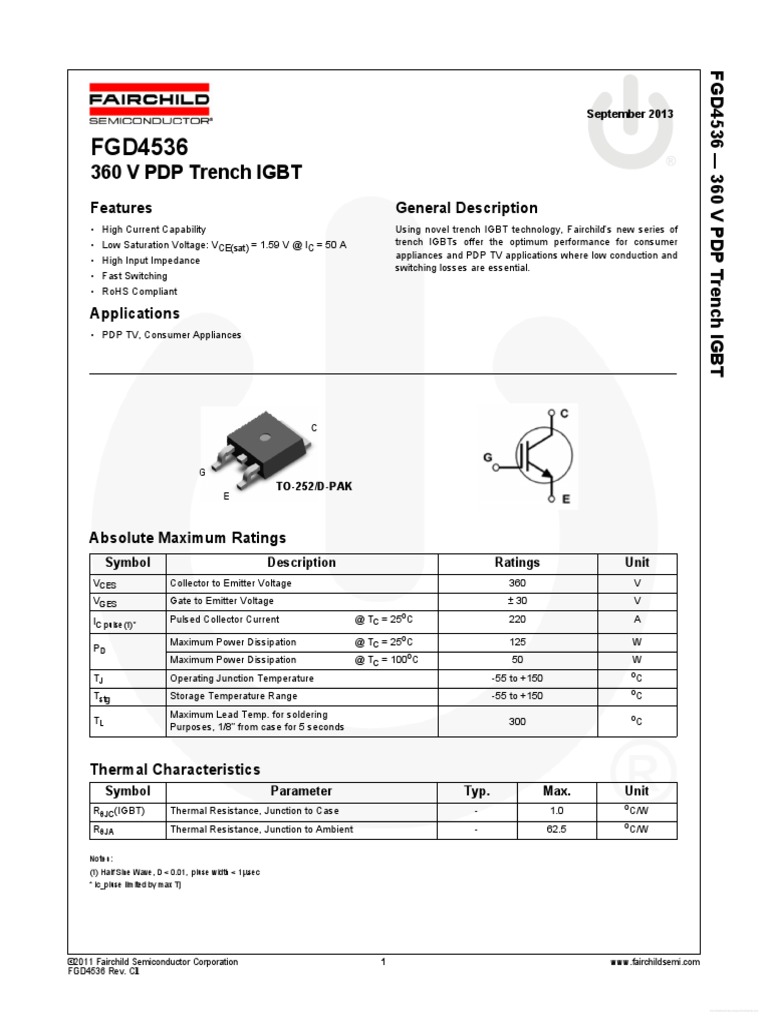 FGD4536 FairchildSemiconductor | PDF | Counterfeit | Reliability ...