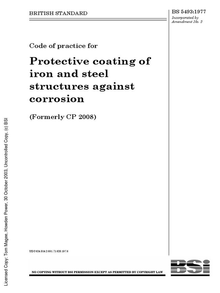 BS 5493-1977 | PDF | Paint | Asphalt