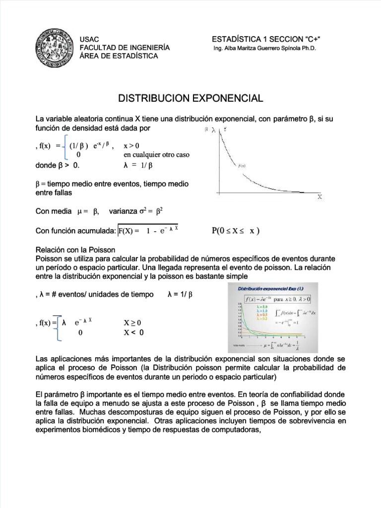 PDF Distribucion Exponencial Compress | PDF