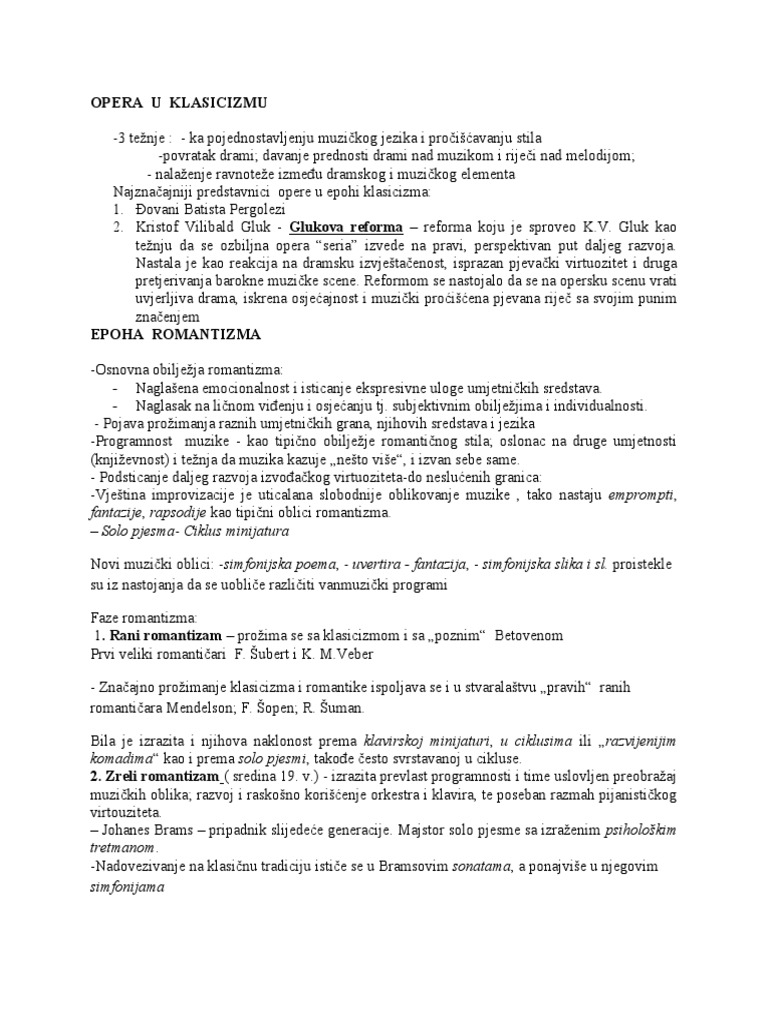 Opera U Klasicizmu | PDF
