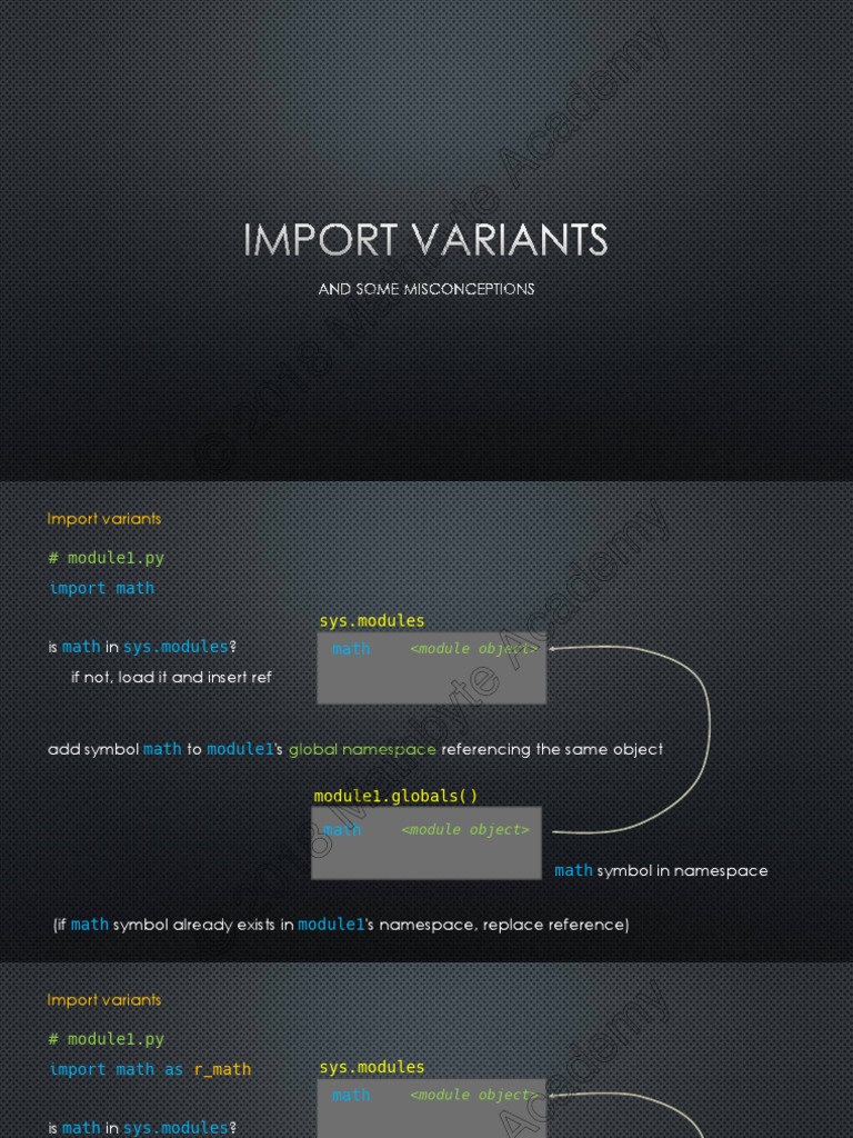 5.1 05 - Import Variants PDF | PDF | Namespace | Computer Programming