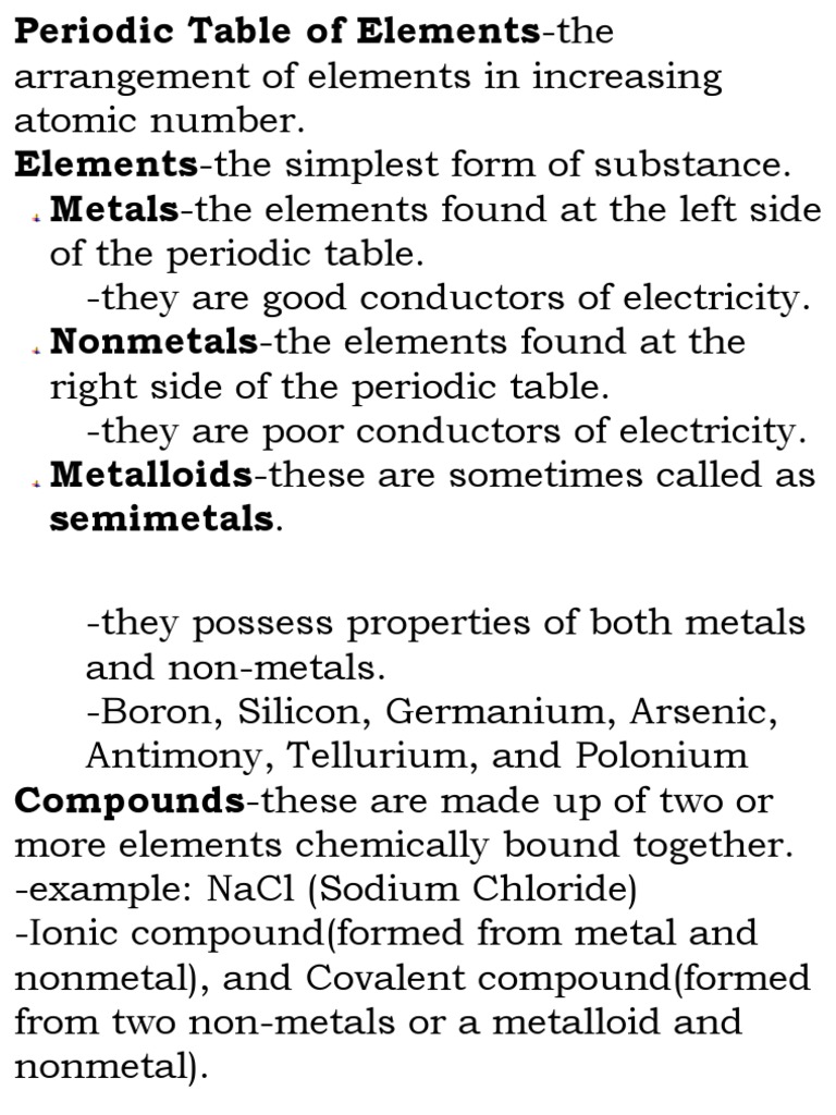 Periodic Table and Chemical Bonding Guide | PDF | Chemical Bond ...