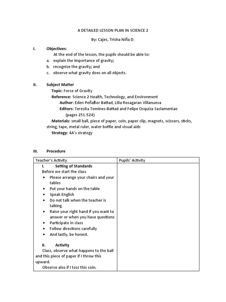 DLP Science 2 | PDF | Force | Gravity