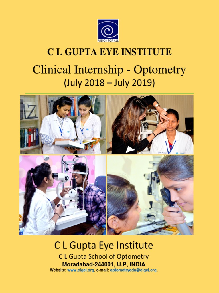 Internship Brochure - 2018 | Download Free PDF | Optometry | Vision